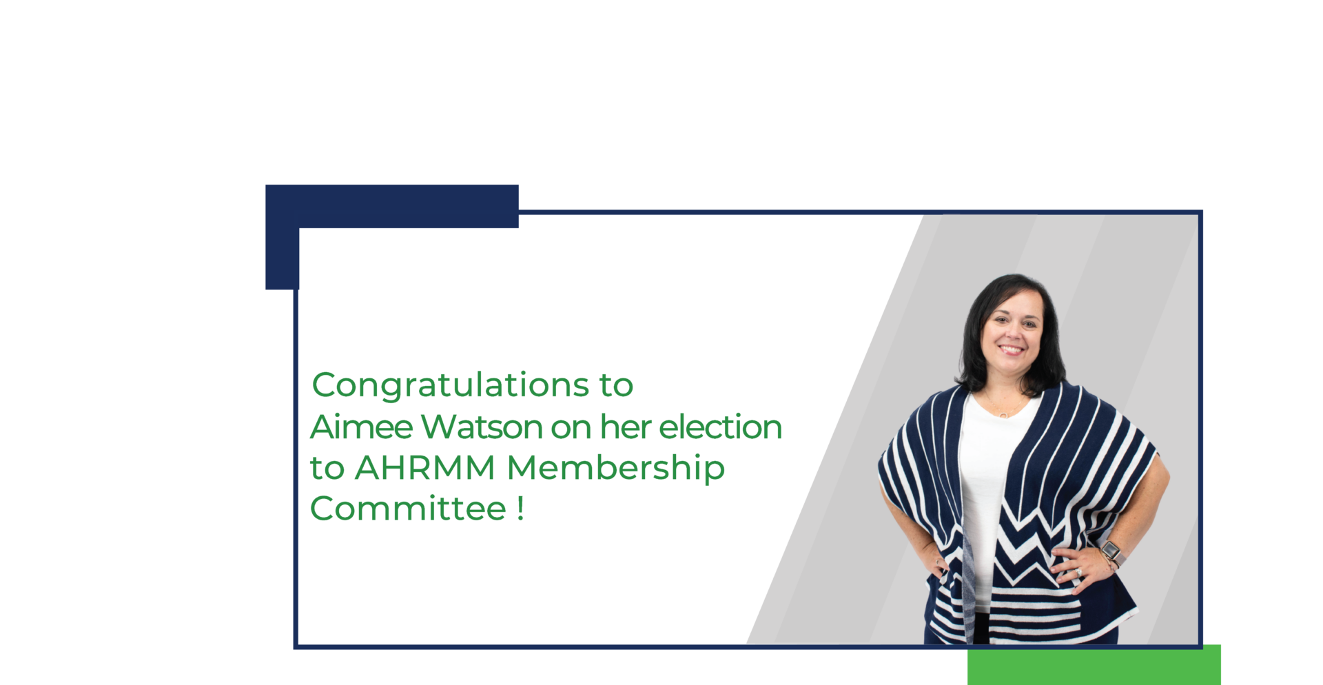 Aimee Watson Elected to AHRMM Membership Committee - St. Onge Company